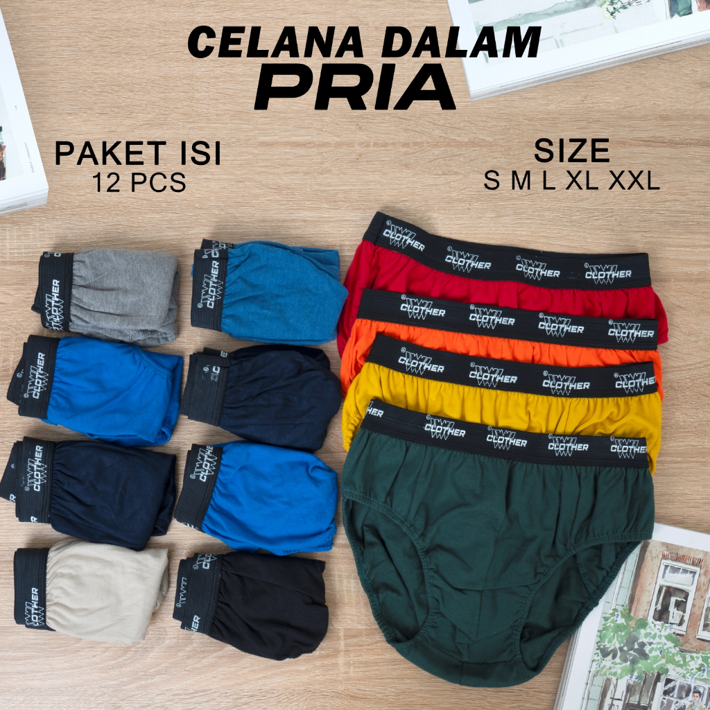 Jual 12 Pcs Celana Dalam Pria Dewasa Sempak Cowok Laki Laki Dewasa ...