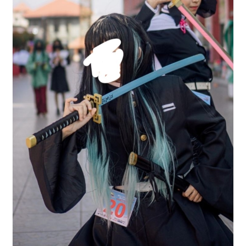 Jual preloved Muichiro tokitou (Demon Slayer) cosplay full acc katana ...