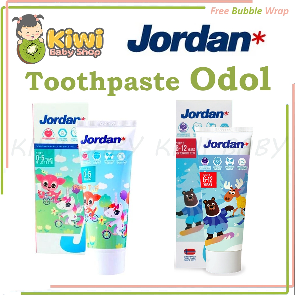 Jual Jordan Toothpaste Odol Step 1 (0-5 years) /Step 2 (6-12 years ...