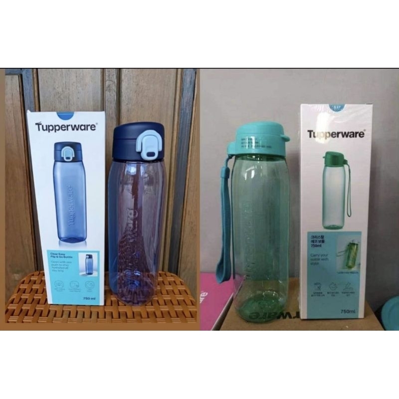 Jual H2GO h2go Botol minum chic flask kristal 750ml Tupperware | Shopee Indonesia