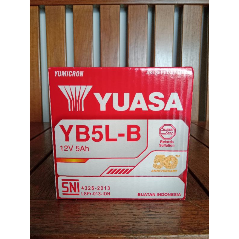 Jual AKI MOTOR AKI / ACCU BASAH YUASA YB5L-B YB5LB 12v 5Ah | Shopee Indonesia