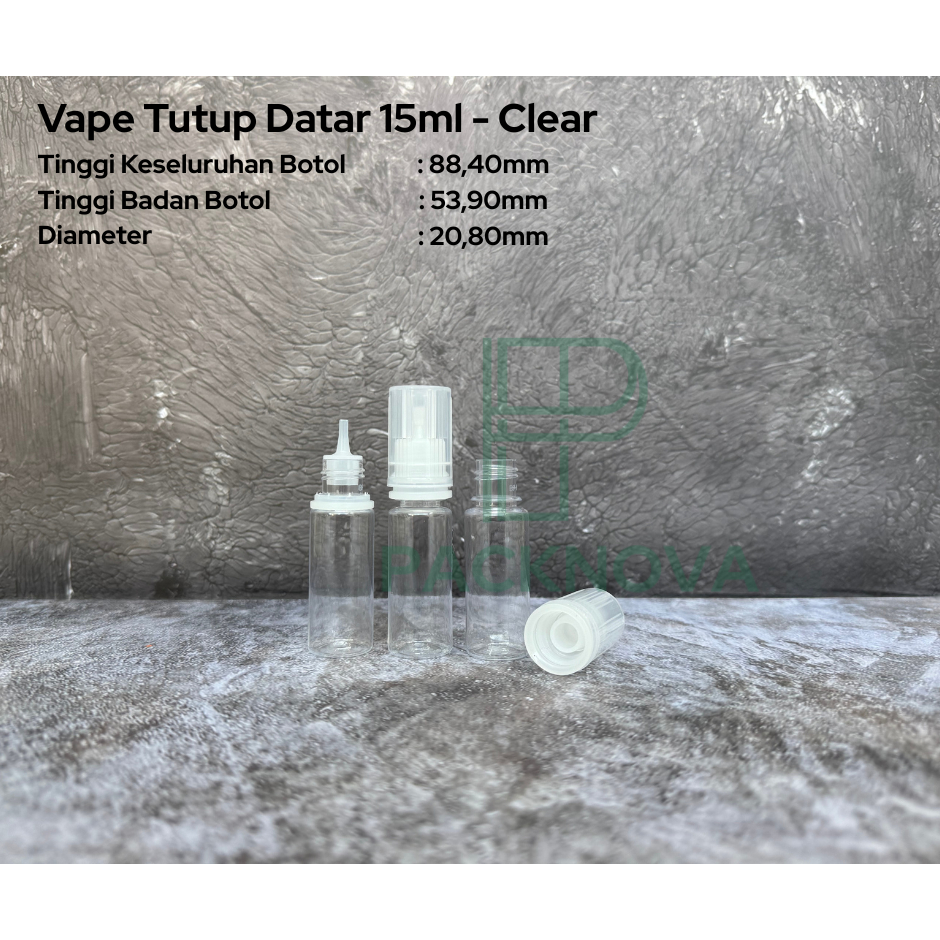 Jual Botol Liquid Chubby 15ml V4 / Botol Kosong 15ml PET / Botol Essen ...