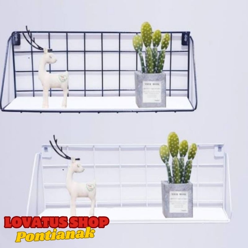Jual 1PCS Rak Dinding Tempel Minimalis Jaring + Papan Ukuran M M149 ...