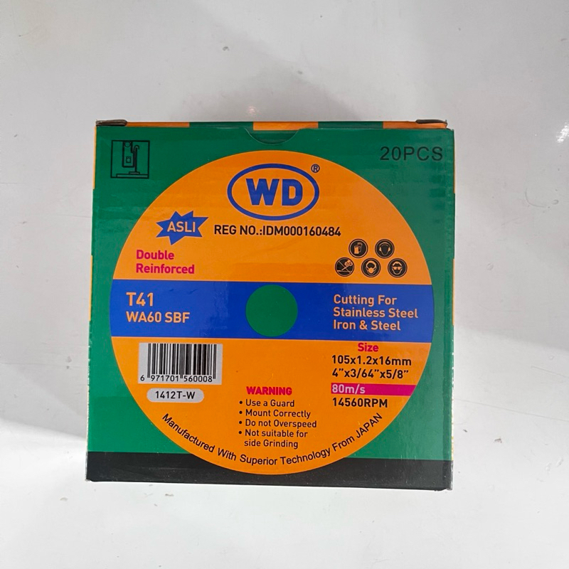 Jual Mata Gerinda Besi WD Cutting Wheel 4 inch Original | Shopee Indonesia