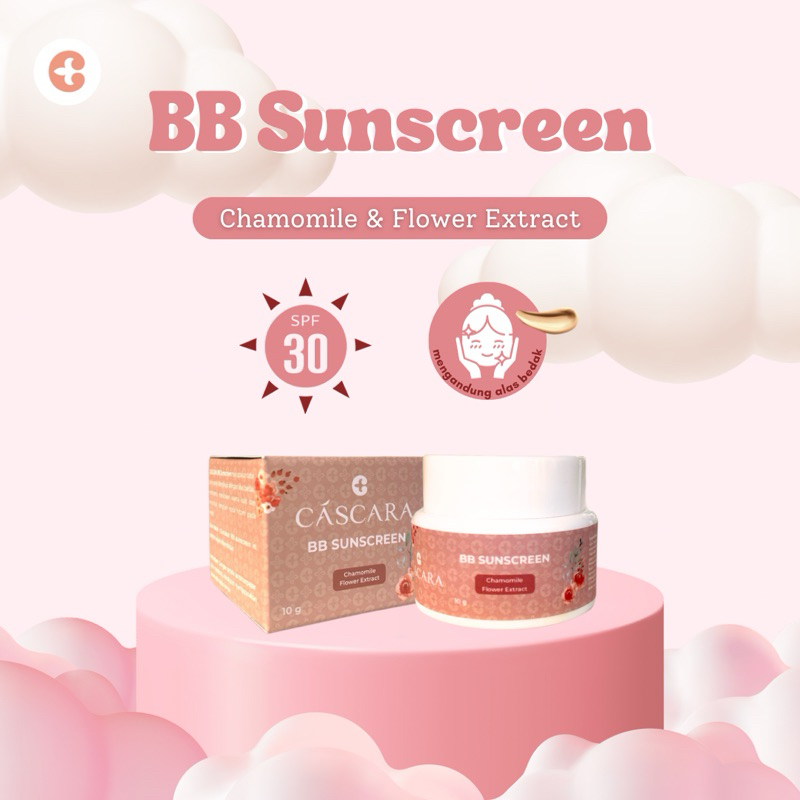 Jual Cascara BB Sunscreen SPF 30 (10gr) with Chamomile & Flower Extract - Proteksi kulit ...