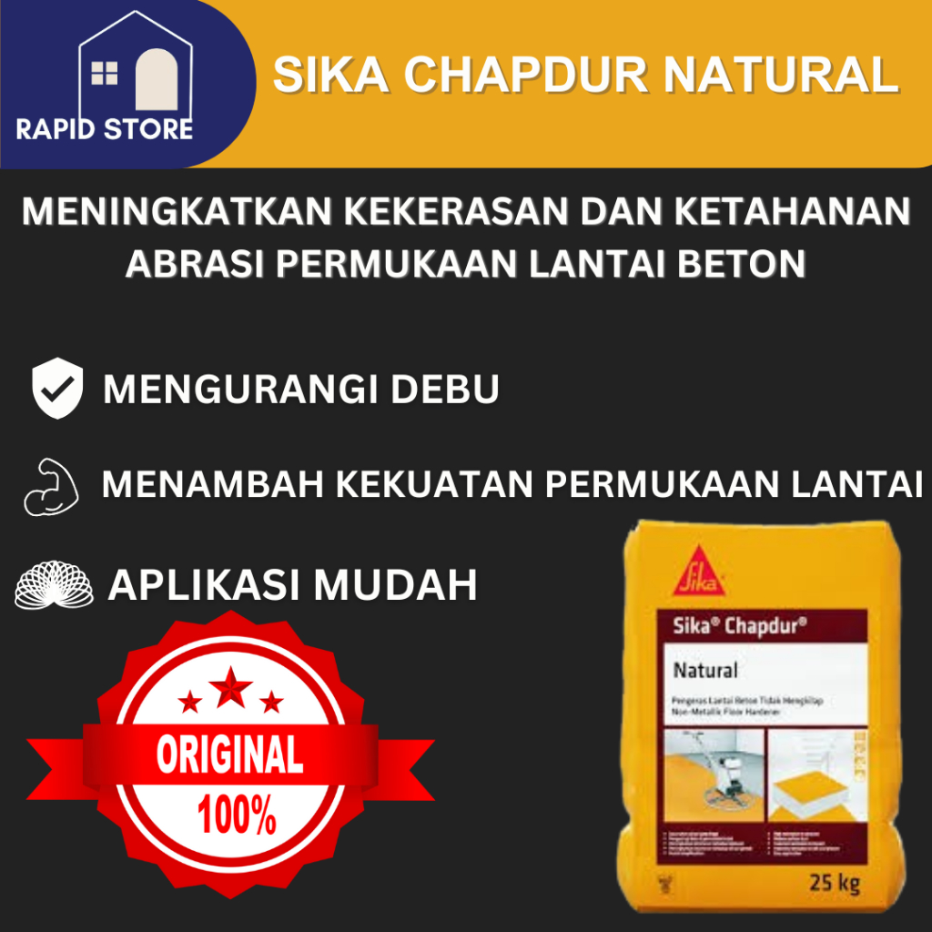 Jual Sika Chapdur Natural 25kg Floor Hardener | Shopee Indonesia