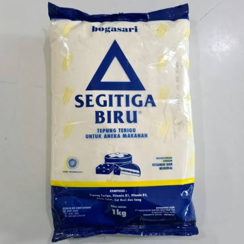 Jual tepung terigu segitiga biru berat 1kg | Shopee Indonesia