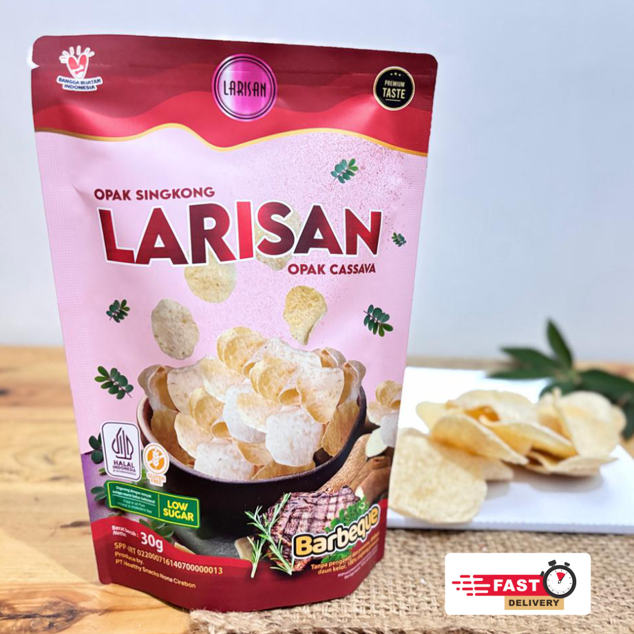 Jual LARISAN Opak Singkong Barbeque 50g | 100% Singkong Pilihan ...