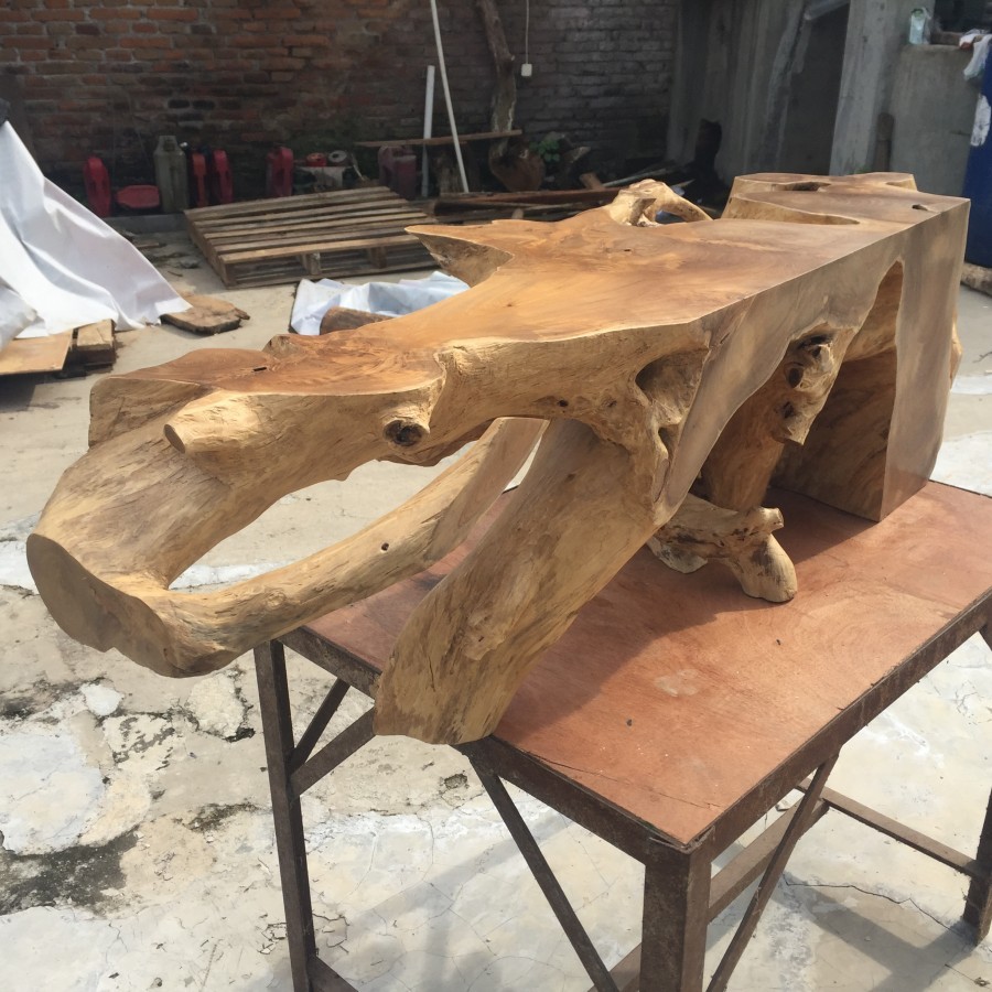 Jual Meja Konsul TV Akar Jati Unik dan Antik / Meja Ruang Tamu Akar ...