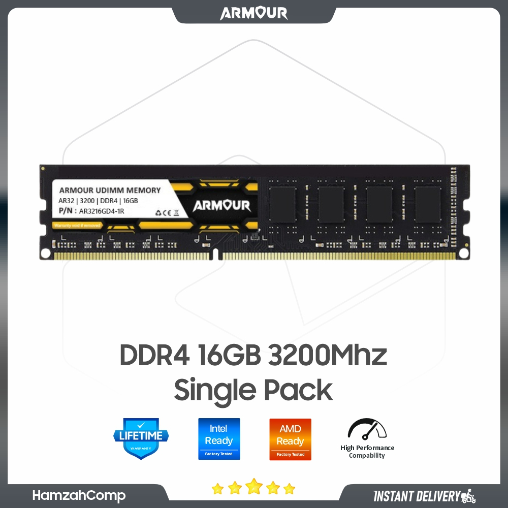 Jual RAM DDR4 8GB/16GB 3200MHz Armour RAM KOMPUTER / RAM LONGDIMM INTEL AMD DDR4 | Shopee Indonesia