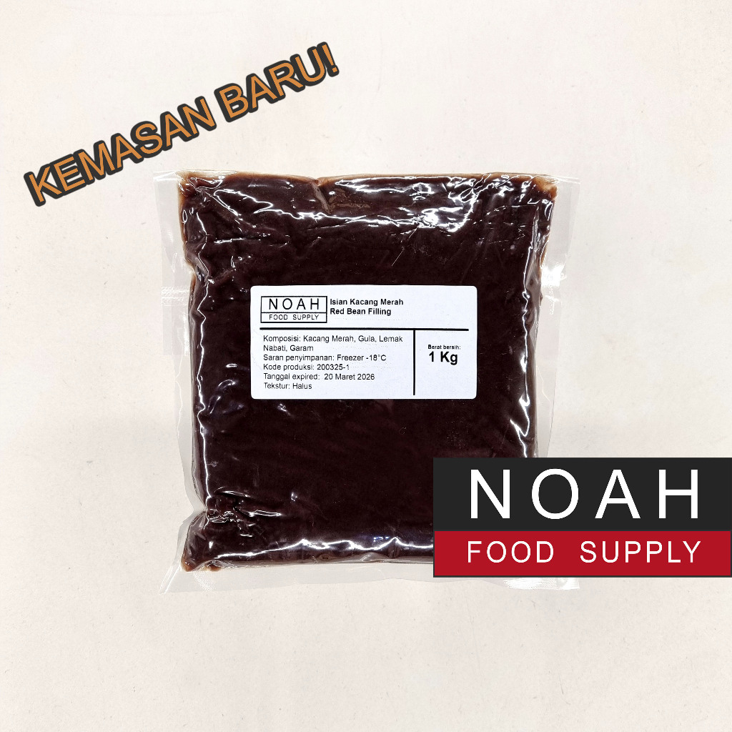 Jual FILLING KACANG MERAH MENTEGA 1KG - BUTTER RED BEAN PASTE 1 KG ...