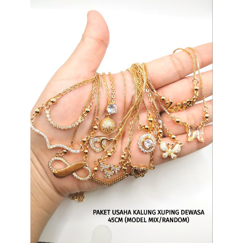 Jual ACM00. GROSIR Kalung xuping dewasa model random panjang 45cm ...