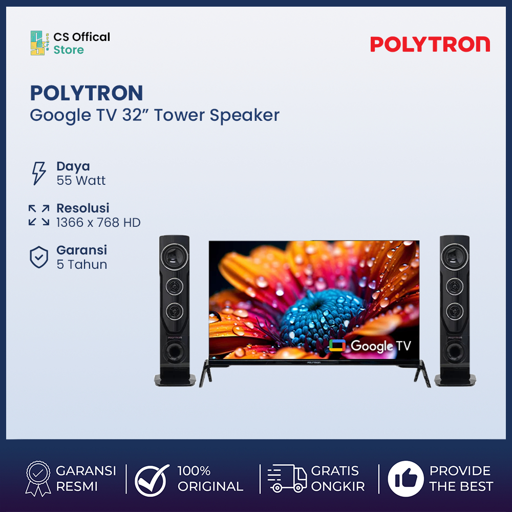 Jual POLYTRON Smart Cinemax Google TV 32 inch PLD 32TG9055 | Shopee Indonesia