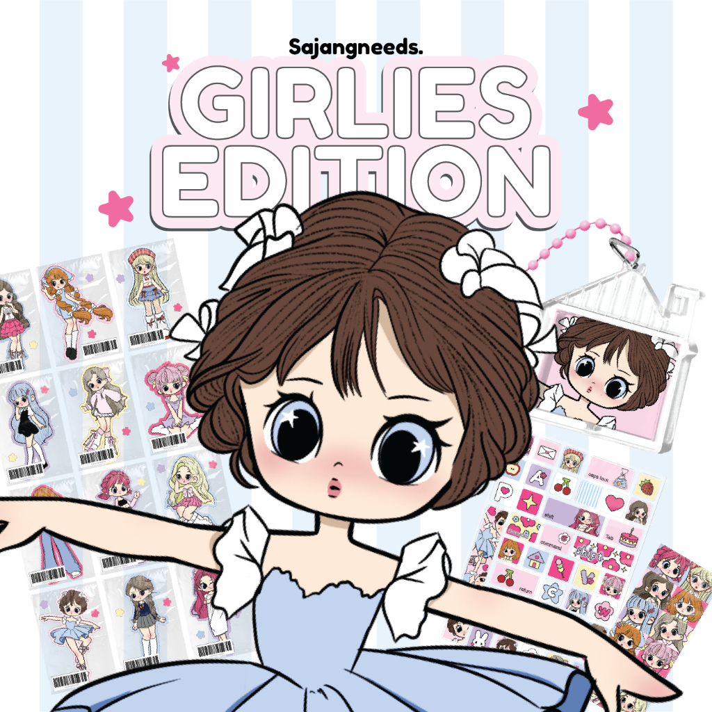 Jual GIRLIES DOLL EDITION - sticker keychain and cute thing | Shopee ...