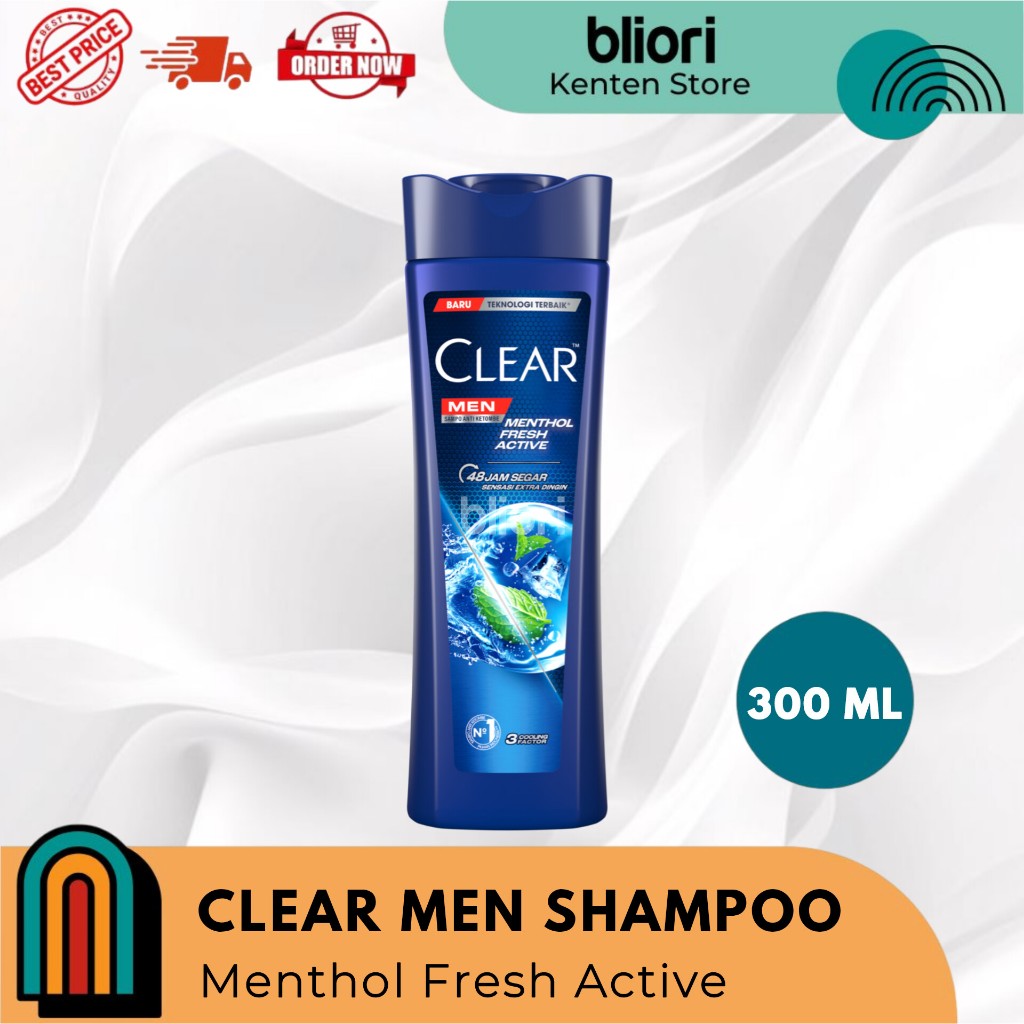 Jual CLEAR MEN SHAMPOO Anti Ketombe MENTHOL FRESH ACTIVE dengan 3 ...