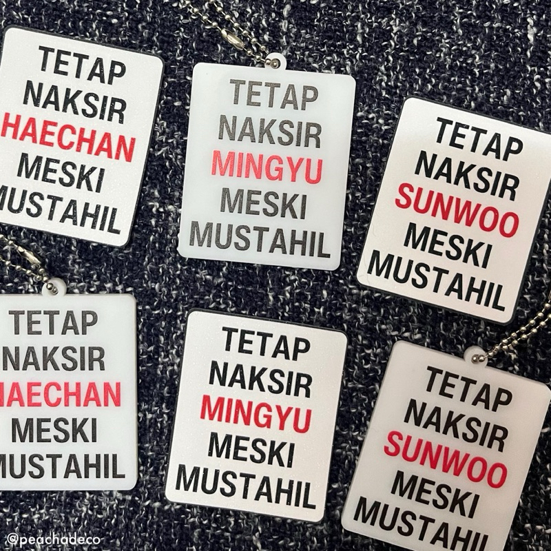 Jual [MINBEL 2 PCS] STICKER "TETAP NAKSIR MESKI MUSTAHIL" | SEVENTEEN ...
