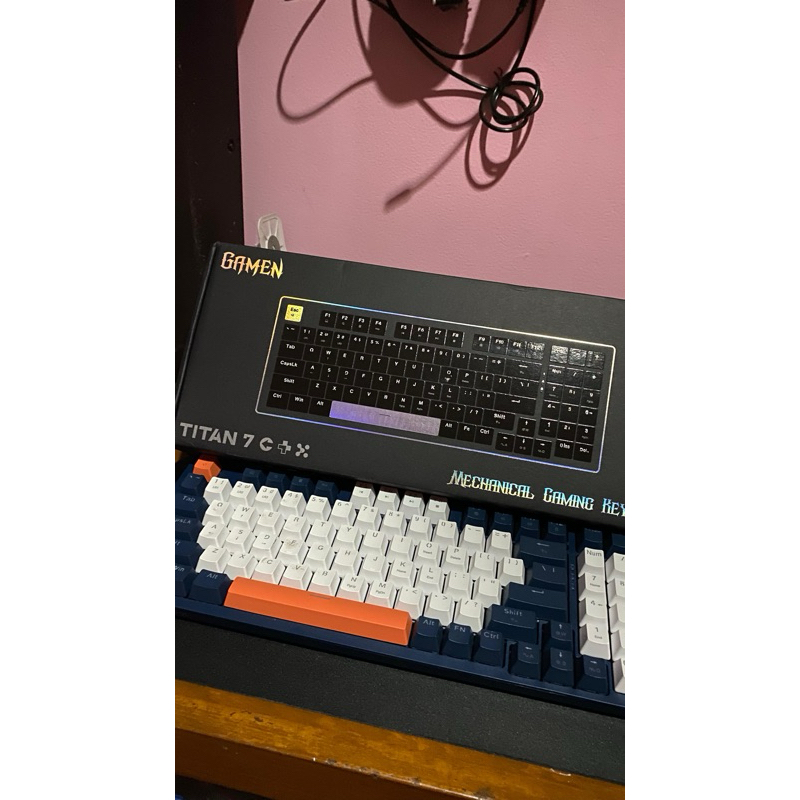 Jual keyboard gamen titan 7 silver switch | Shopee Indonesia
