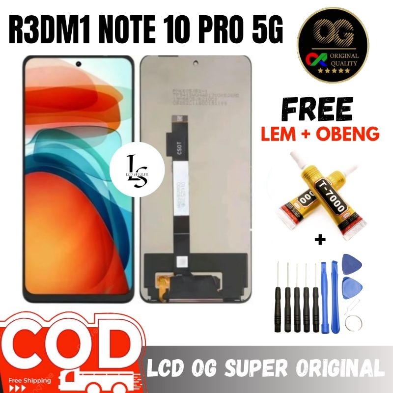Jual Lcd Touchscreen R3|)M1 NOTE 10 PRO 5G OG SUPER (Gratis obeng+lem ...