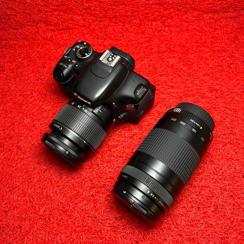 Jual canon 600d kit 18-55 + tele 70-300 bukan 700d 650d | Shopee Indonesia