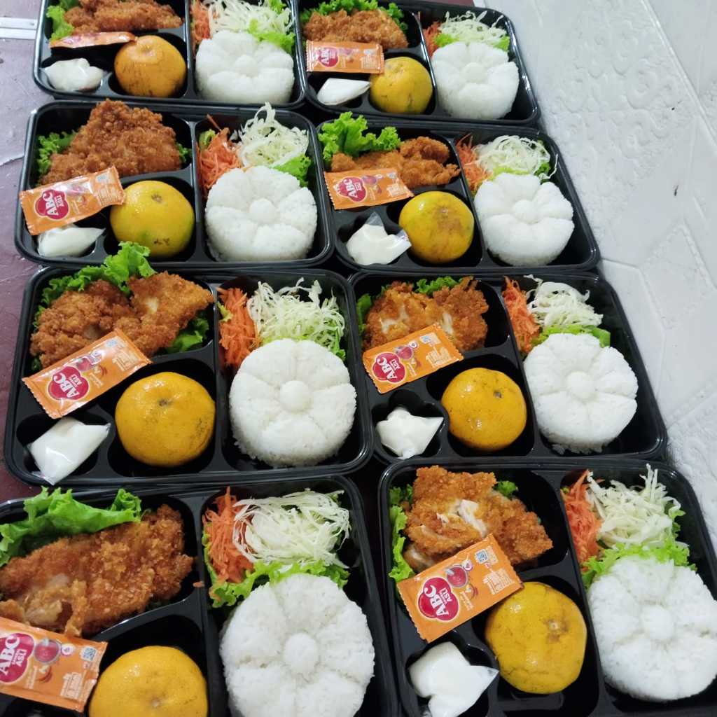 Jual Jual Nasi Bento Chicken Katsu/Paket Nasi Bento Enak Dan Murah/Nasi ...