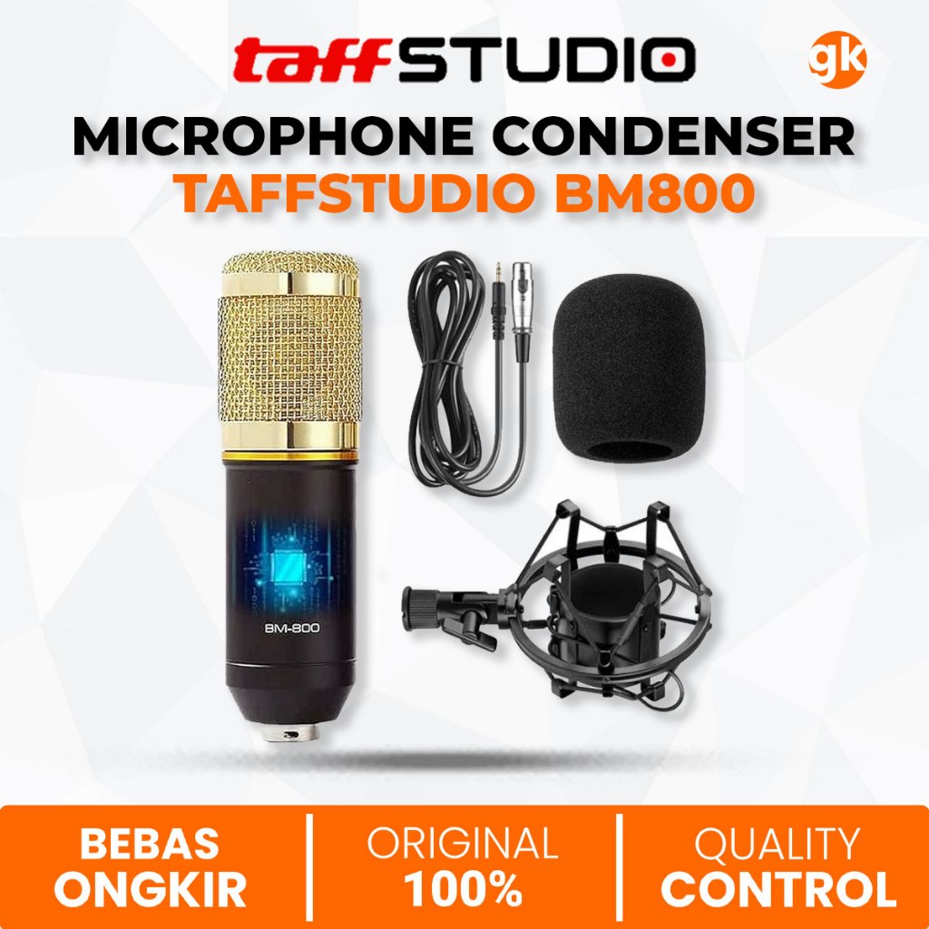 Jual Taffware Mic Condenser BM800 Recording Microphone Kondenser Studio ...