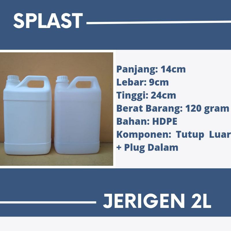 Jual Jerigen 2000ml/Jerigen 2Lt/ Jerigen HDPE | Shopee Indonesia