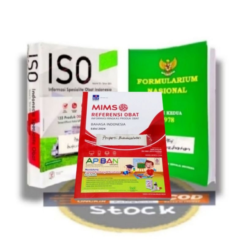 Jual PAKET 3 BUKU FARMASI, ISO Ed 53 2021 , MIMS REFERENSI OBAT 2024 ...