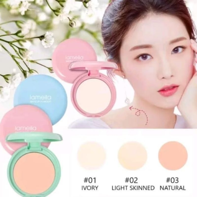 Jual Compact Powder Natural Ringan Bedak Padat Oil Control LA 5046 ...