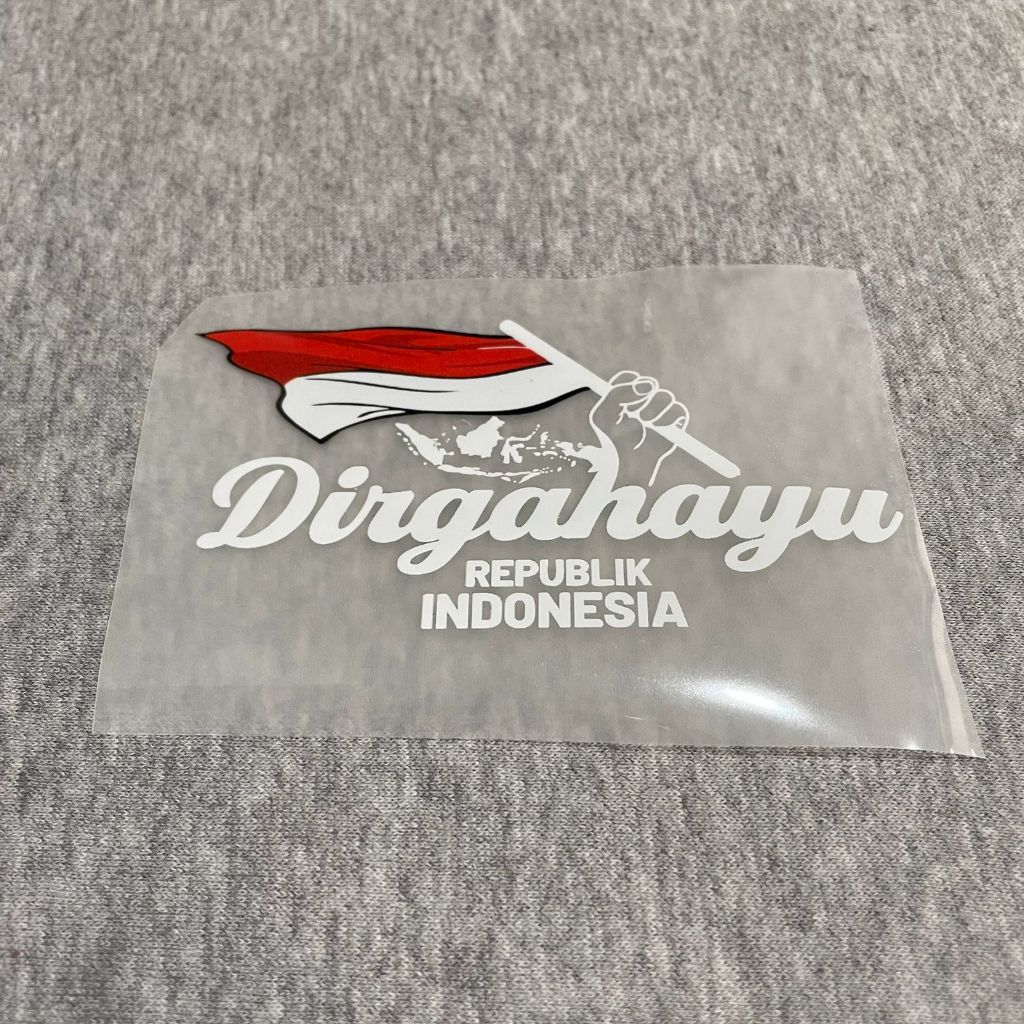 Jual STICKER SABLON DTF SETRIKA TEMA DIRGAHAYU RI UKURAN 10x10CM ...