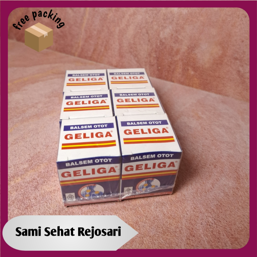 Jual 6 Pot GELIGA BALSEM OTOT 10 GRAM | Shopee Indonesia