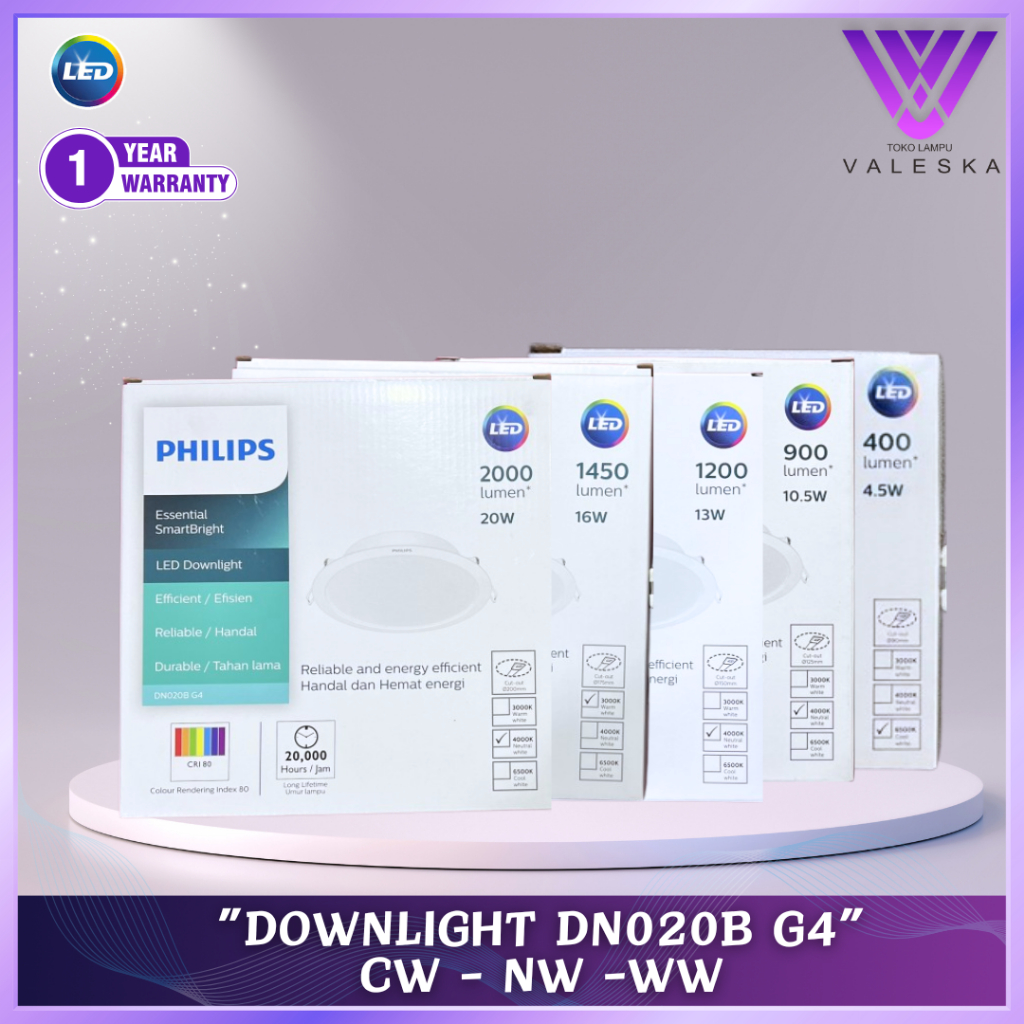 Jual Philips DN020B G4 Lampu Downlight 4.5W 10.5W 13W 16W 20W | Shopee Indonesia