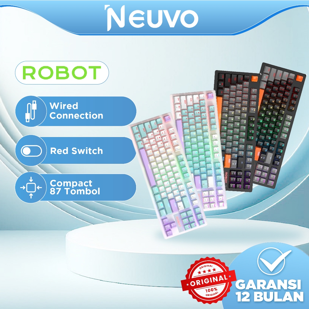 Jual ROBOT Keyboard Gaming Office Mechanical Workmate I Mechanical ...