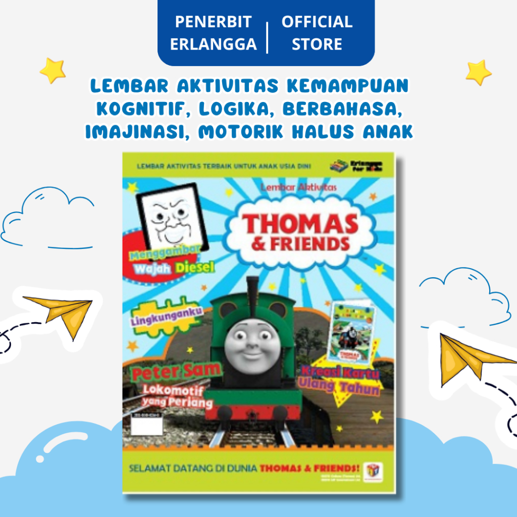 Jual [Erlangga Official] Buku Aktivitas Anak: Lembar Aktivitas Thomas & Friends Edisi 21 ...