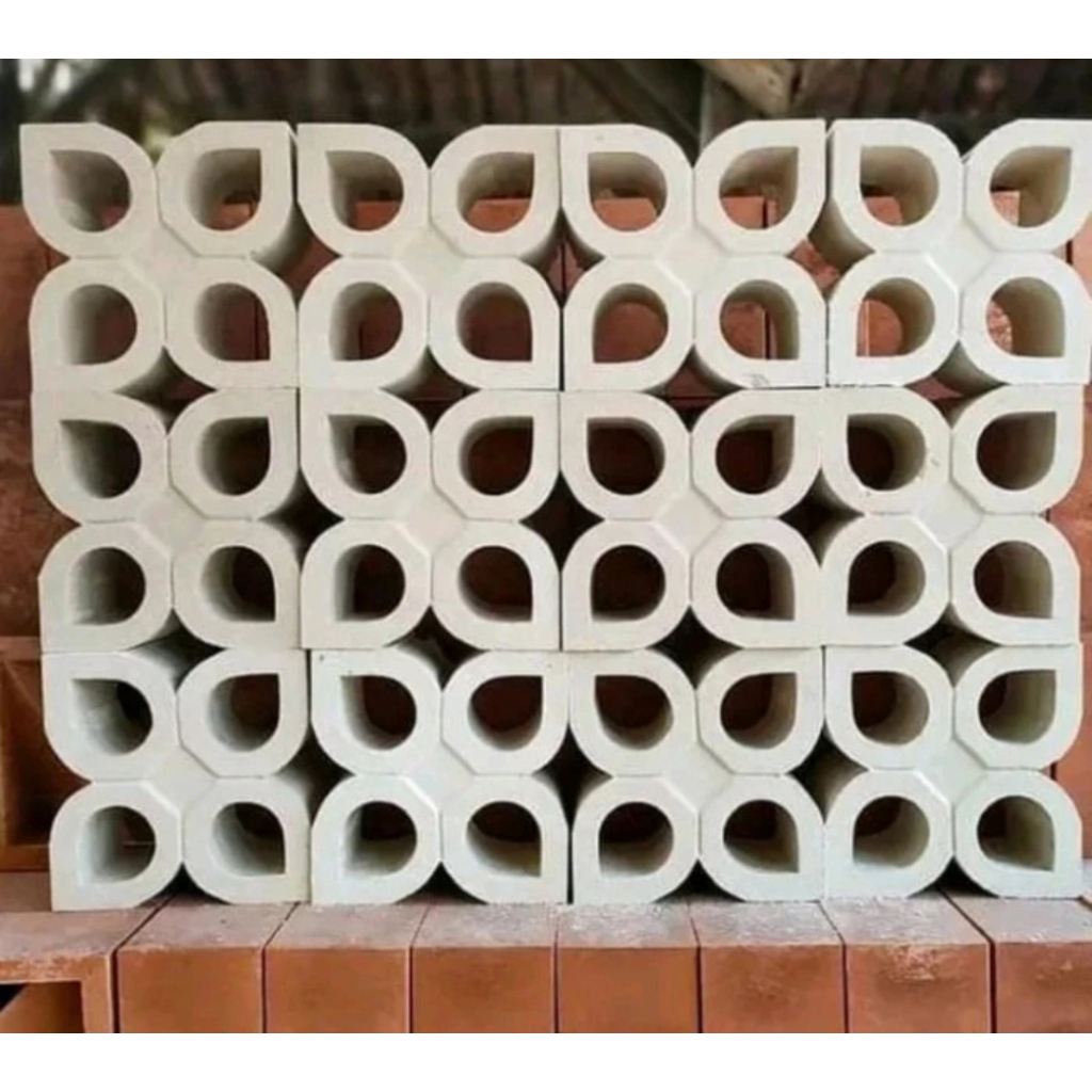 Jual Roster Beton / Roster Beton Modern / Roster Beton Putih Motif ...