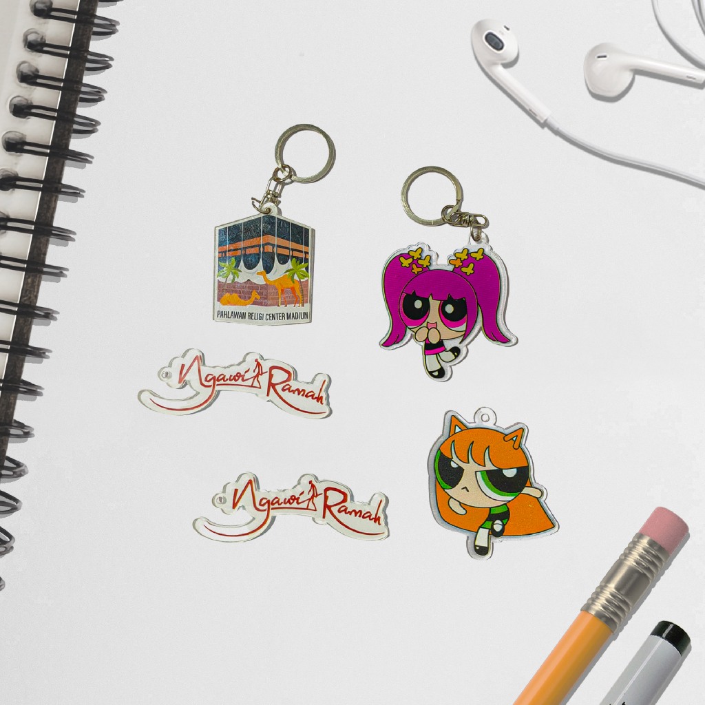 Jual GANTUNGAN KUNCI AKRILIK CUSTOM/ KEYCHAIN AKRILIK CUSTOM/ CUSTOM ...