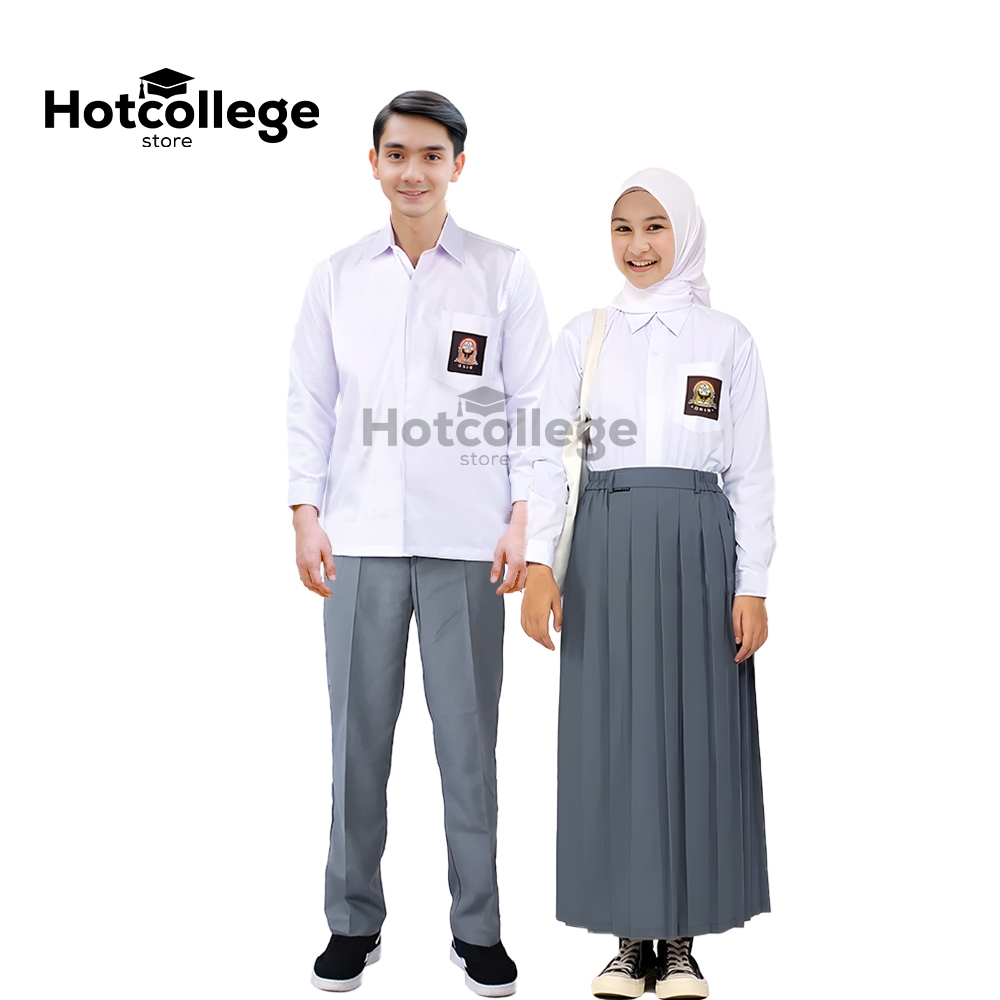 Jual Hotcollege Baju Seragam Sekolah SMA Kemeja Putih Lengan Panjang ...