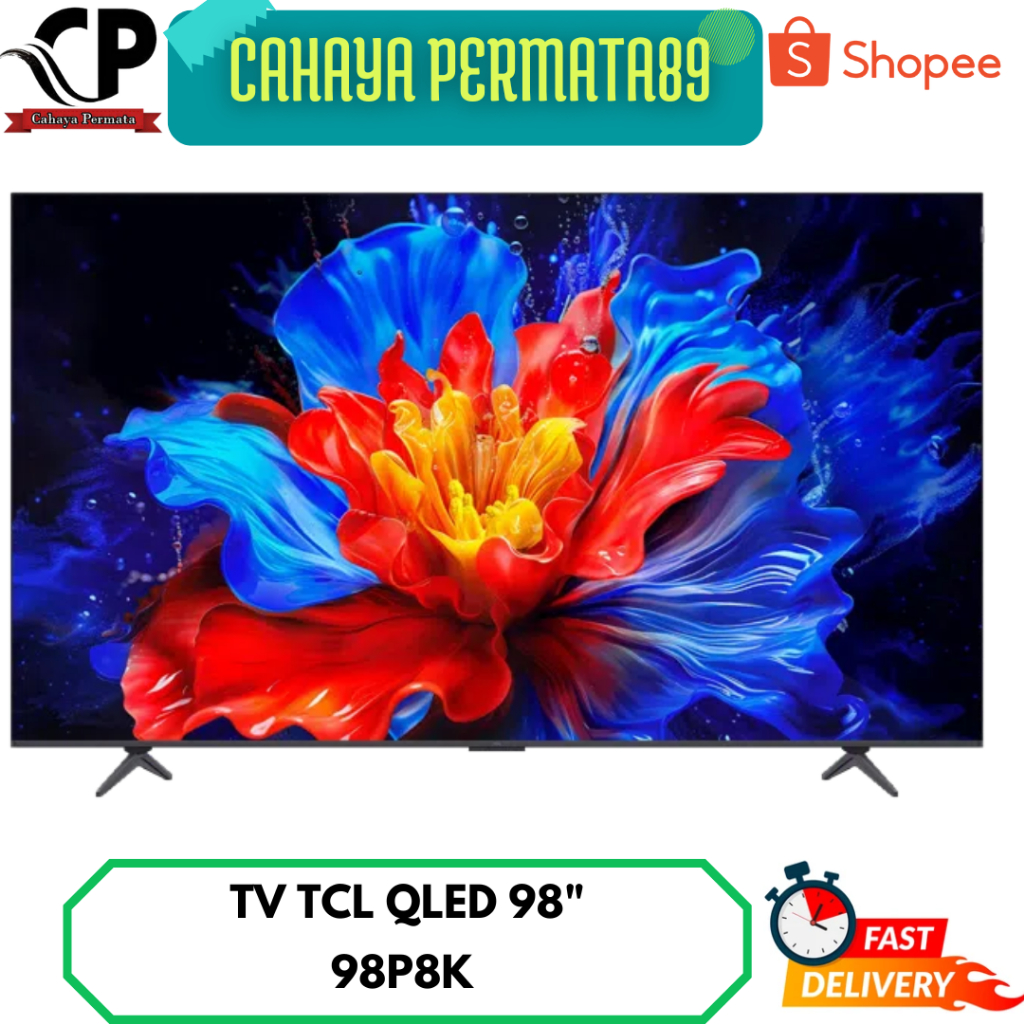 Jual TV TCL 98P8K GOOGLE TV QLED 4K UHD TCL 98" DOLBY ATMOS TCL P8K | Shopee Indonesia