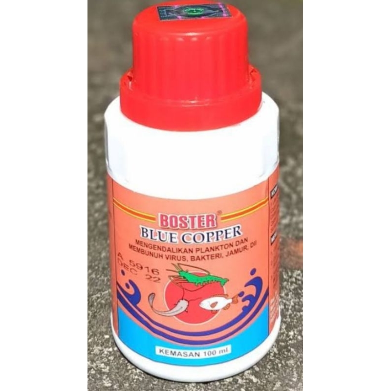 Jual Blue copper antiseptik cupri ikan dan udang 100 ml Boster | Shopee ...