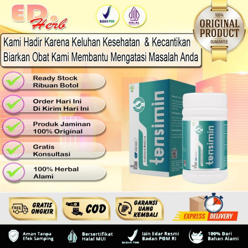 Jual Tensimin Original Obat Hipertensi Jantung Stroke | Shopee Indonesia