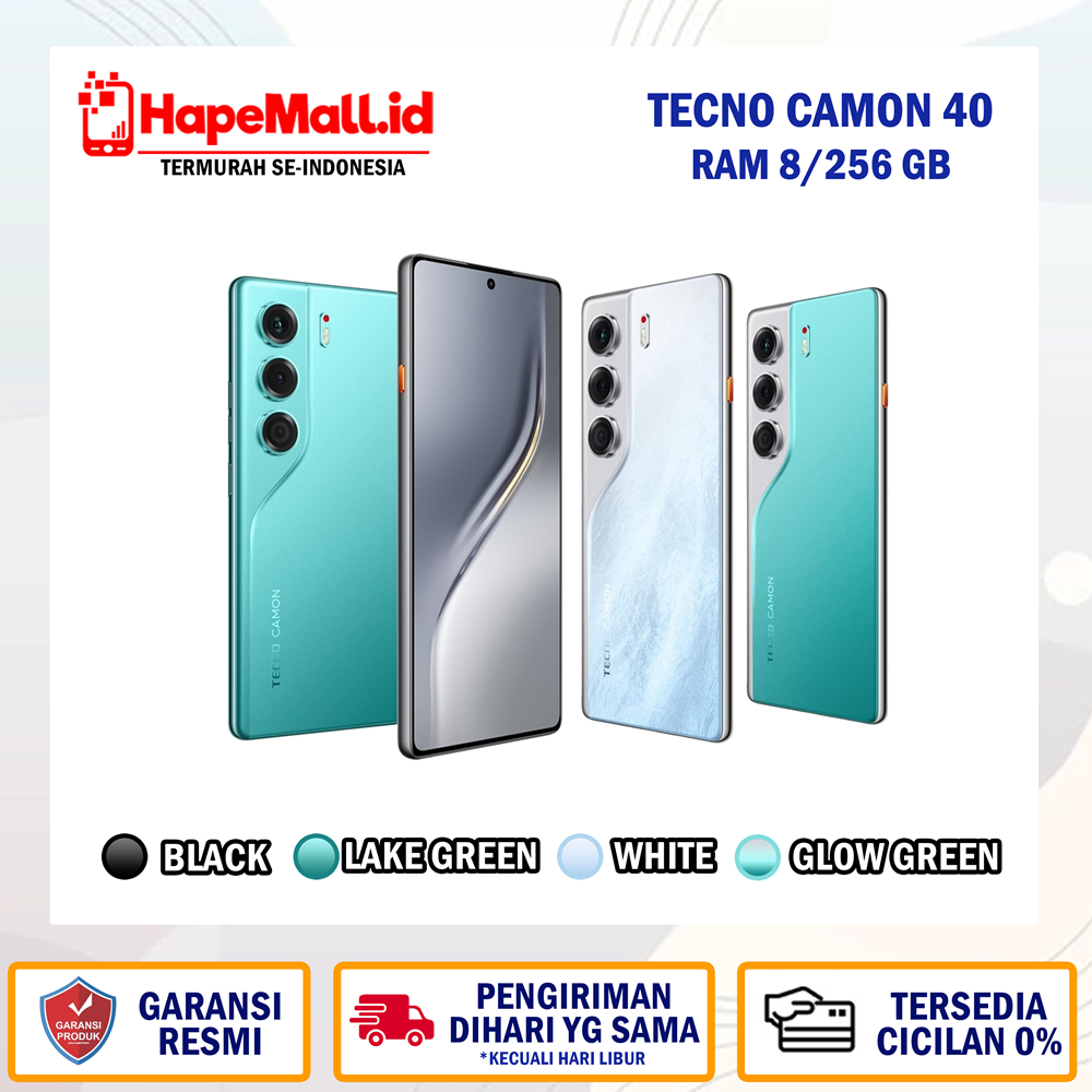 Jual TECNO CAMON 40 8/256 GB GARANSU RESMI TERMURAH | Shopee Indonesia