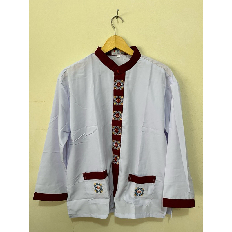 Jual SERAGAM SEKOLAH | BAJU KOKO/MUSLIM SD LIS MERAH | Shopee Indonesia