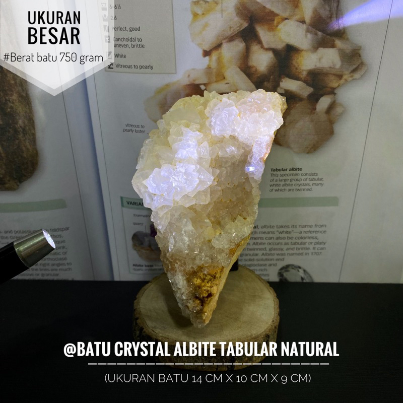 Jual Bongkahan Batu Crystal Albite Tabular Natural L72 atau Batu ...