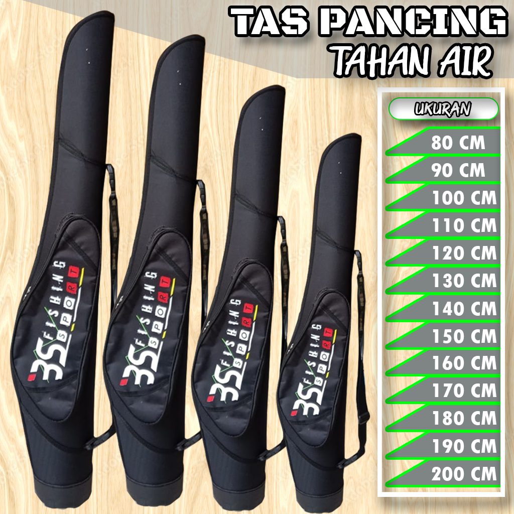 Jual tas pancing lengkap ukuran 80cm - 2000cm fiber + mangkok tahan air ...