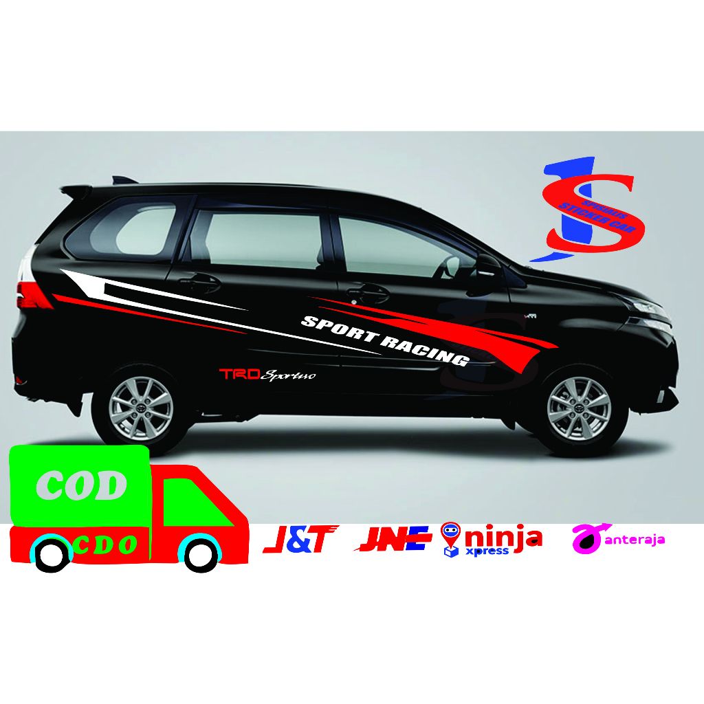 Jual stiker mobil innova xeniastiker cutting sigra stiker les body ...