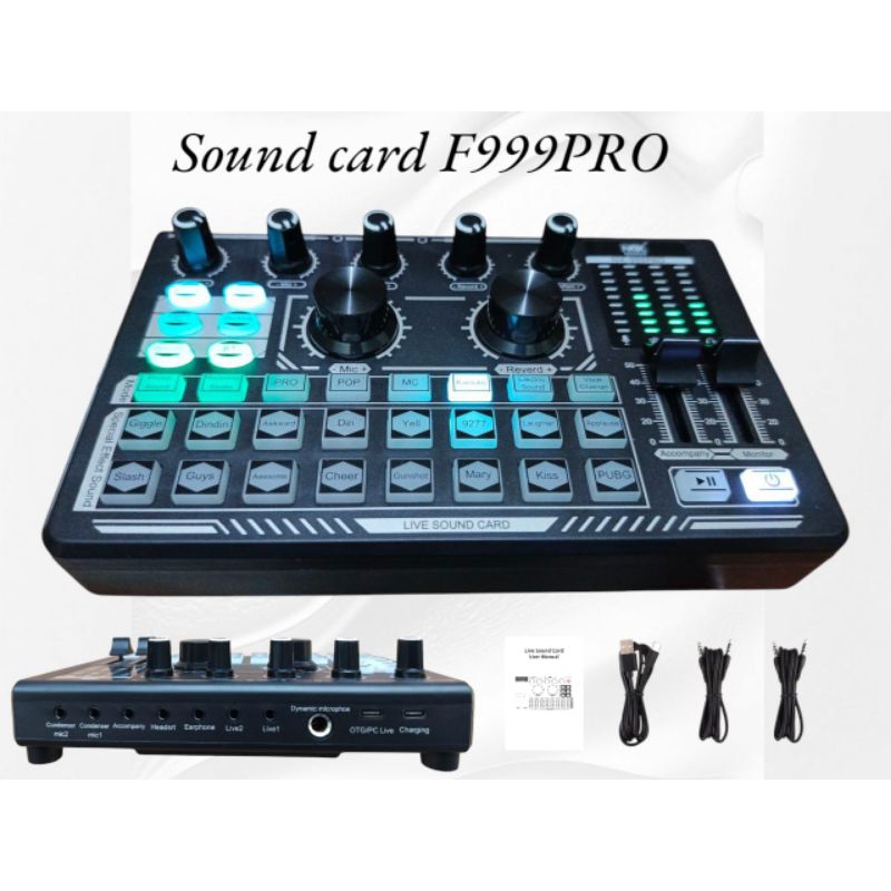 Jual Sound card F999 PRO Original Sound card bluetooth Compatibel ...