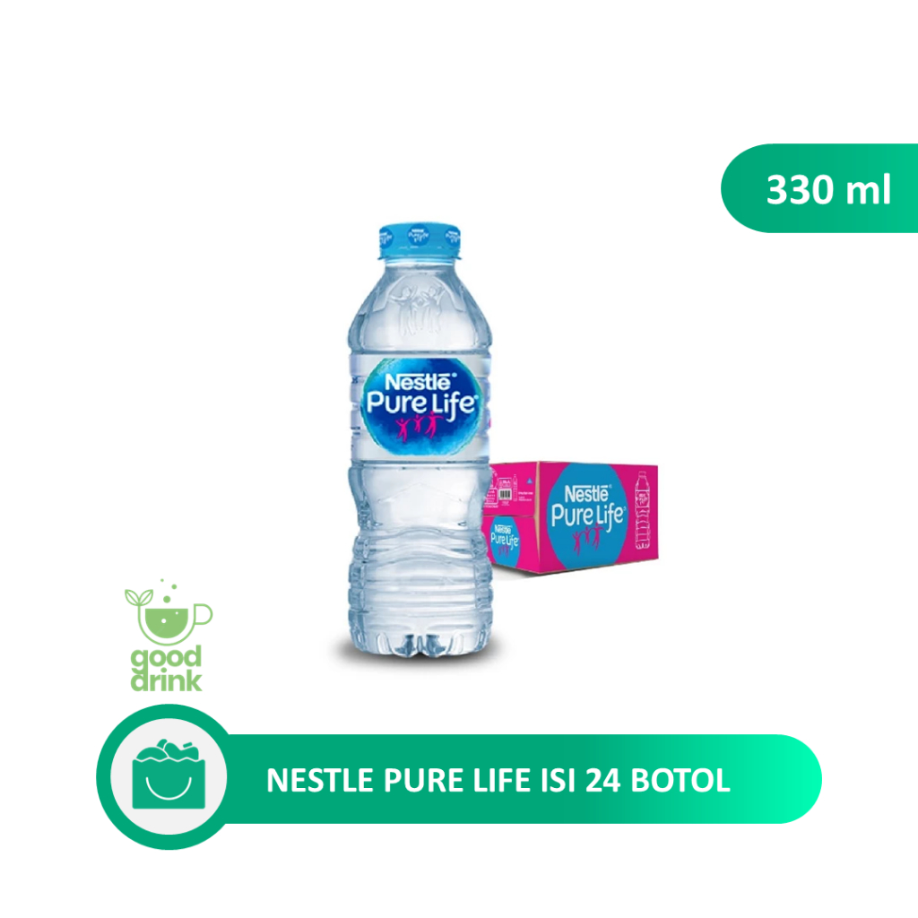 Jual Nestle Pure Life Air Mineral 1 Dus Isi 24 Kemasan Botol 330 ml ...