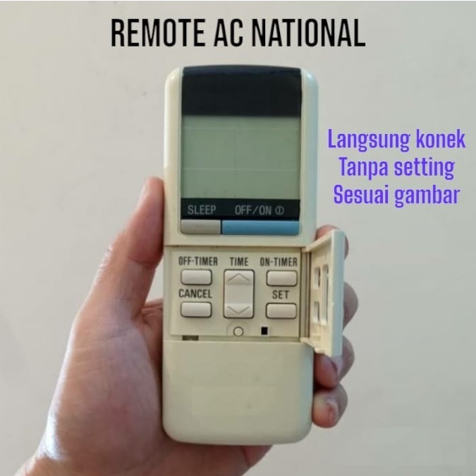 Jual REMOT REMOTE AC NATIONAL TYPE LAMA LANGSUNG KONEK & TANPA SETTING ...