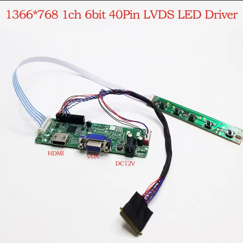 Jual Paket Board 40 Pin Monitor Controller Mainboard Universal Untuk ...