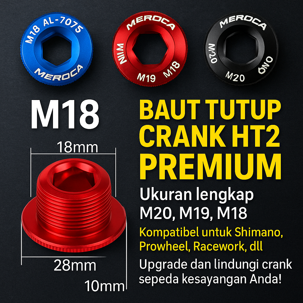 Jual Baut Tutup Cover Crank Screw Hollowtech 2 HT2 Premium untuk ...