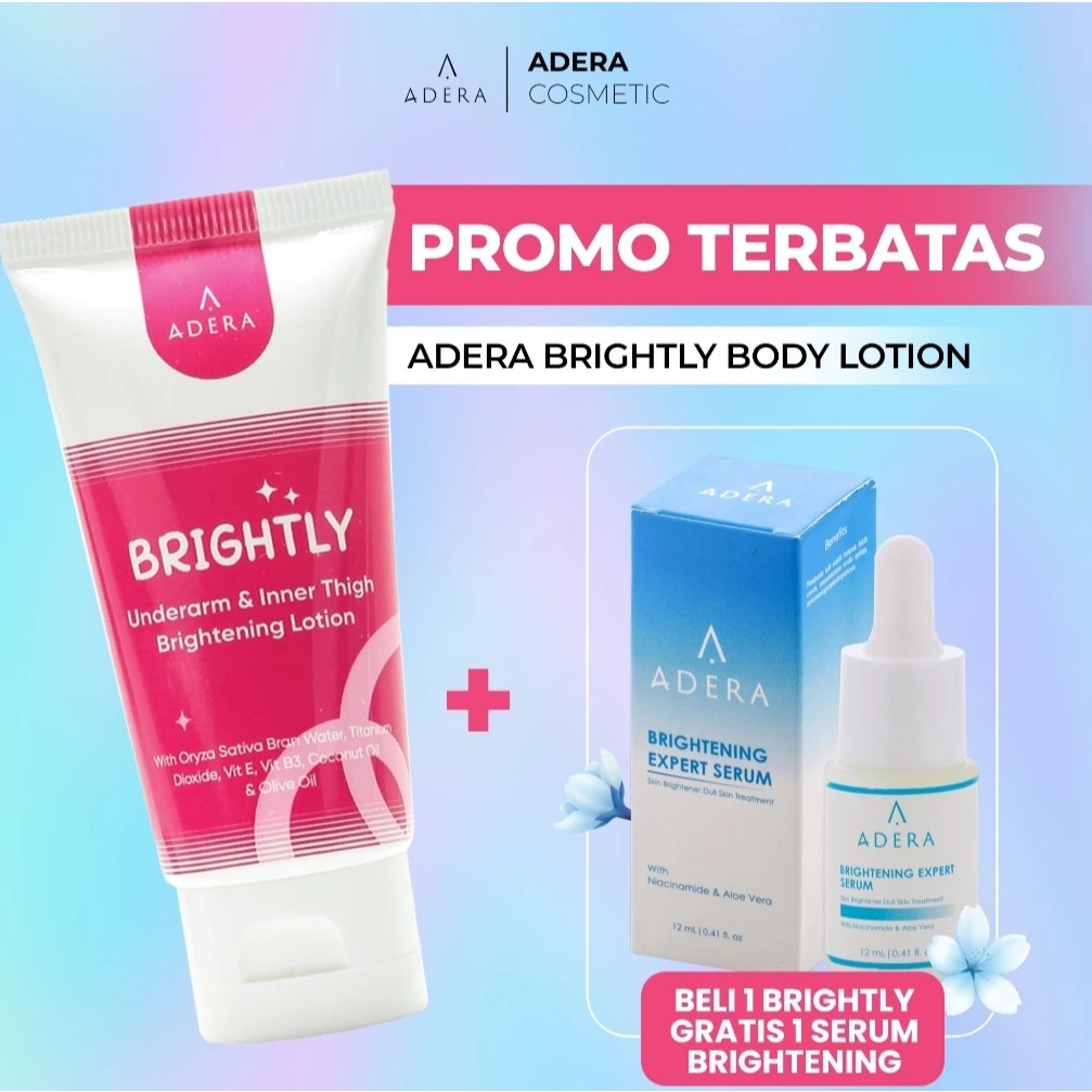 Jual ADERA BRIGHTLY Gratis Serum Brightening Expert Serum Mecerahkan, Glowing Sudah BPOM HALAL ...